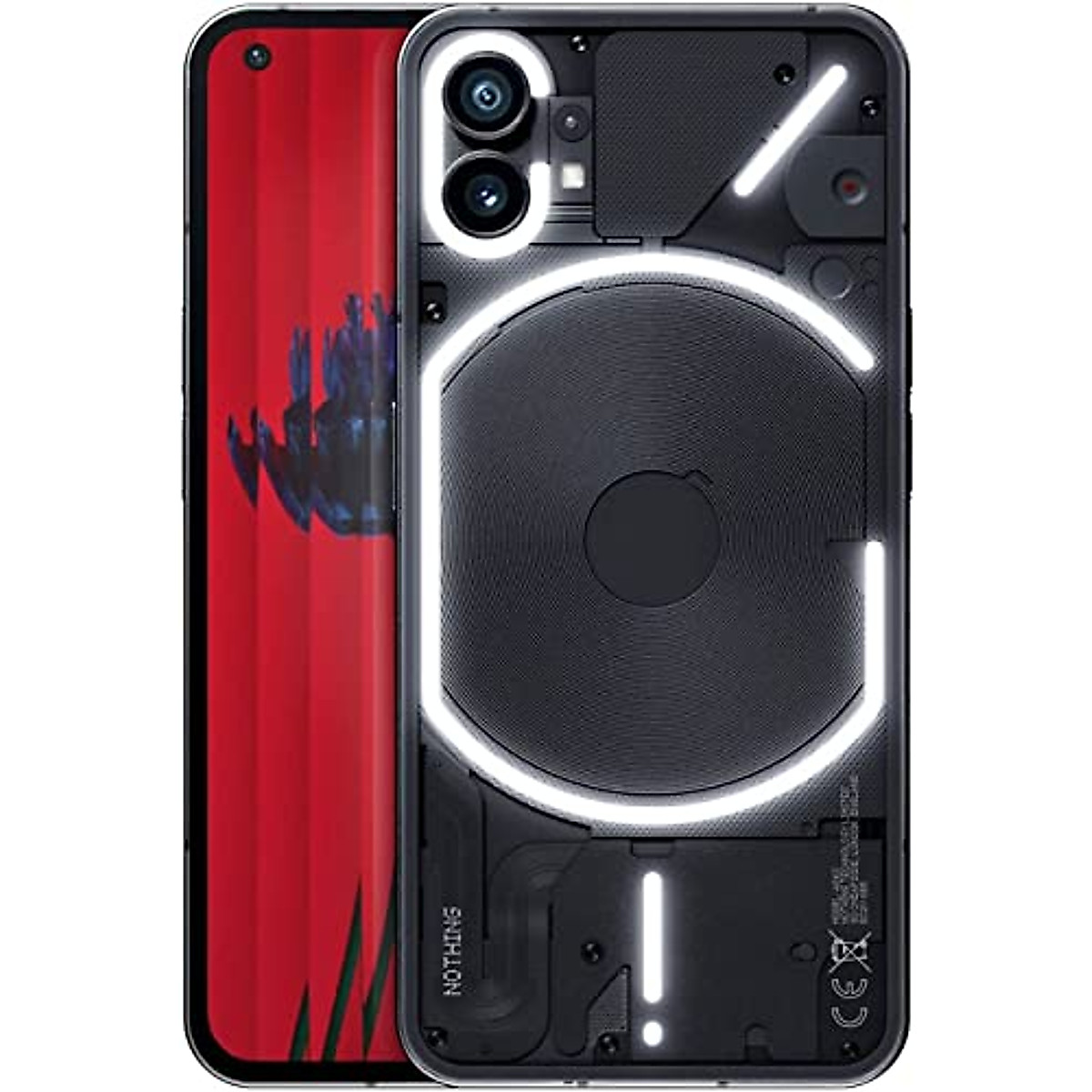 Nothing Phone 1 Smartphone Unlocked 5G Android Phone Snapdragon 778G+, 50MP Dual Camera, 6.55'' OLED Display, 4500mAh Battery, 8GB + 256GB(No CDMA - not Compatible with Verizon/Sprint)(No Charger)