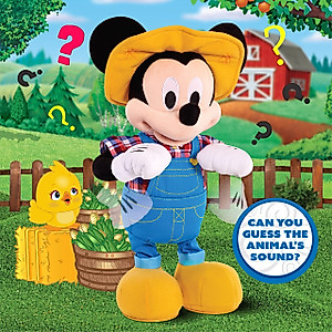 Disney Junior E-I-Oh! Mickey Mouse, Interactive Plush Toy, Sings and Plays Game