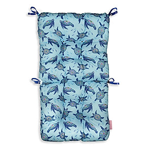 Classic Accessories for Vera Bradley Outdoor Chair Cushion, 21 x 19 x 22.5 x 5 Inch, Just Turtles, Outdoor Chair Cushions, Patio Chair Cushions, Patio Cushions