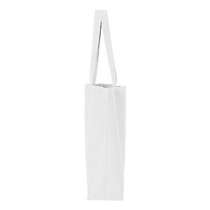 Classy Bride Personalized Tote Bag - White and Glitter Gold (White)