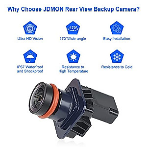 JDMON Backup Camera Compatible with Ford Taurus Sho Police modle 2013 2014 2015 2016 2017 2018 2019 Reverse Rear Park Assist Camera Replaces EG1Z-19G490-A, EG1Z19G490, DG1Z19G490A, DG1Z-19G490-A