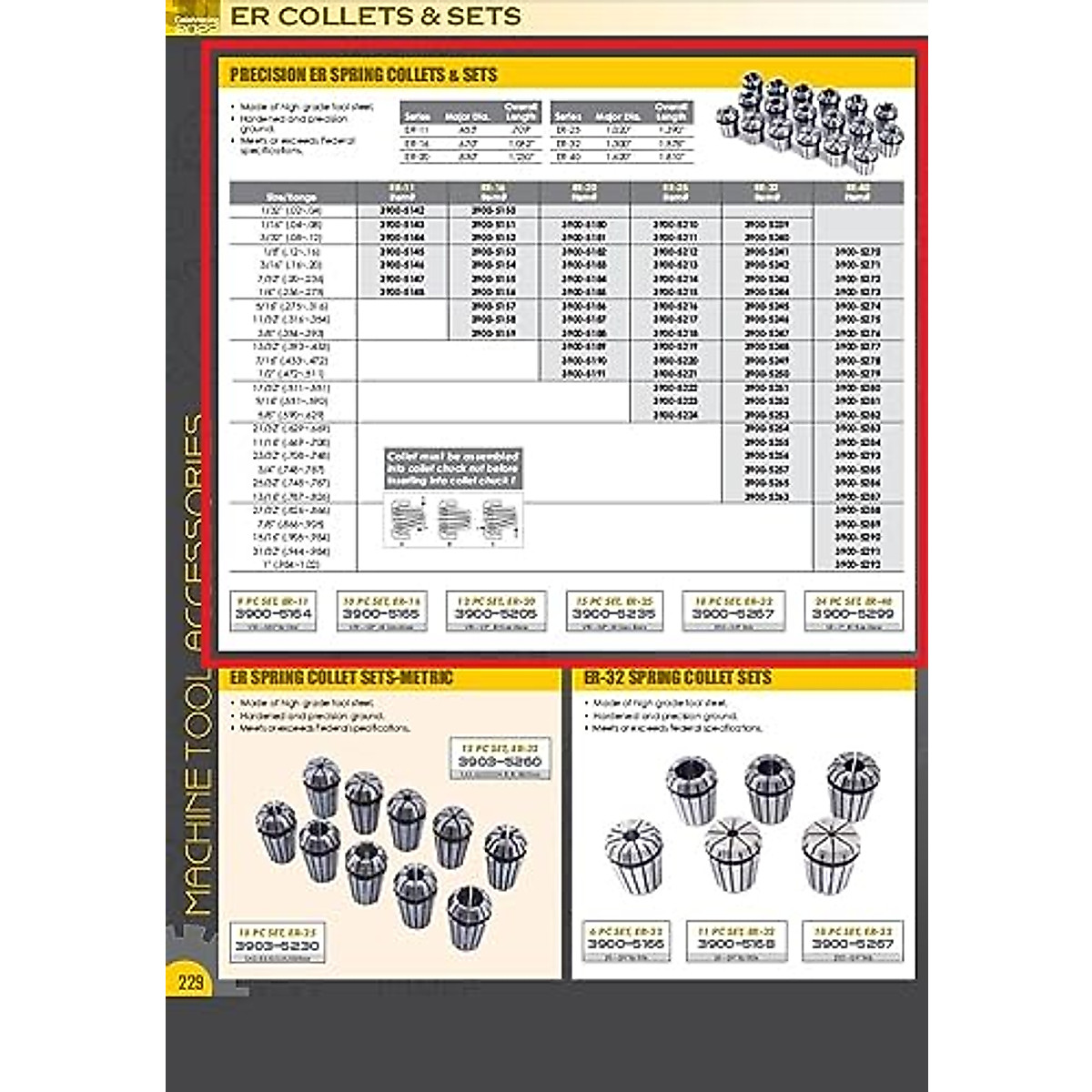 HHIP 3900-5188 ER-20 Spring Collet, 3/8"