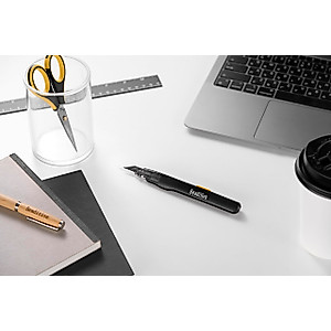 Beaditive High Precision Detail Craft Knife with 10 Blades - 30 Degree Blade Utility Knife - Art, Craft, Model Making (1 Black Knife, 10 Black Blades)