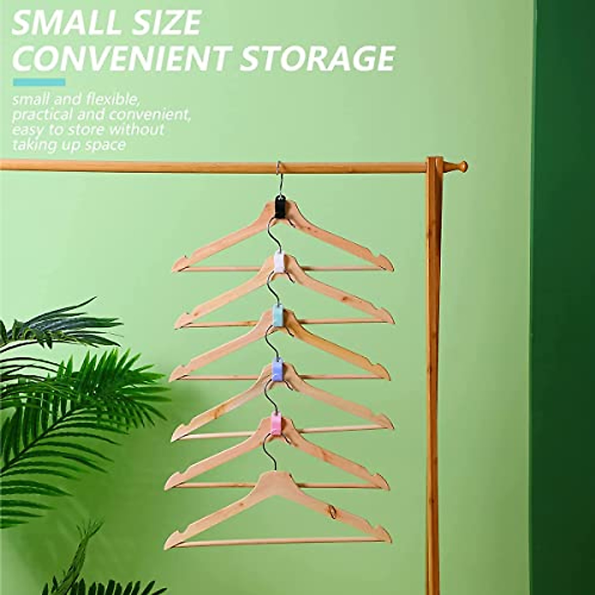 Clothes Hanger Connector Hooks, 100PCS Sturdy Mini Cascading Hanger Hooks, Thickened 20lbs Space Saving Closet Hanger Organizer, Hanger Extender Clips, 5-Color Hanger Connection Hooks for Closet