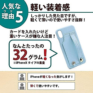 Hanatora H6-14-Red iPhone 14 Case, Handy Hard Case, PU Leather, Shockproof, Stand Function, Handy Belt, Handmade Strap Holes, Strap Ring, Card Pocket, Red, Scarlet