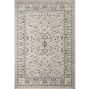 Momeni Rugs Ziegler Collection, Traditional Area Rug, 9'3" x 12'6", Ivory