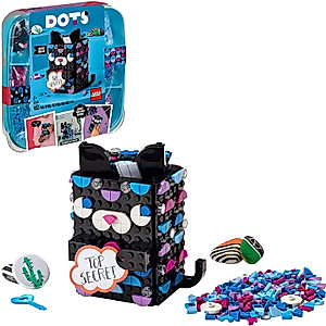 LEGO DOTS Secret Holder 41924 DIY Craft Decorations Kit; Creative Activity for Kids Who Want to Make a Cool Cat Set, New 2021 (451 Pieces)