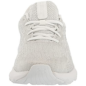 Under Armour Women's Charged Rogue 3 Knit, (102) White/Gray Mist/Iridescent, 8.5, US