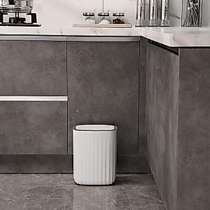 Bundles of 2.5 Gallon Motion Sensor Trash Can and 3.5 Gallon Waterproof Sensor Trash Can, ELPHECO for Kitchen, Bathroom, Office use