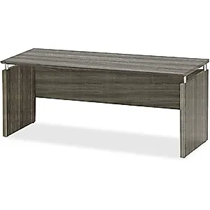 Safco Products Medina Modern Office Executive Credenza Desk, 72", Gray Steel