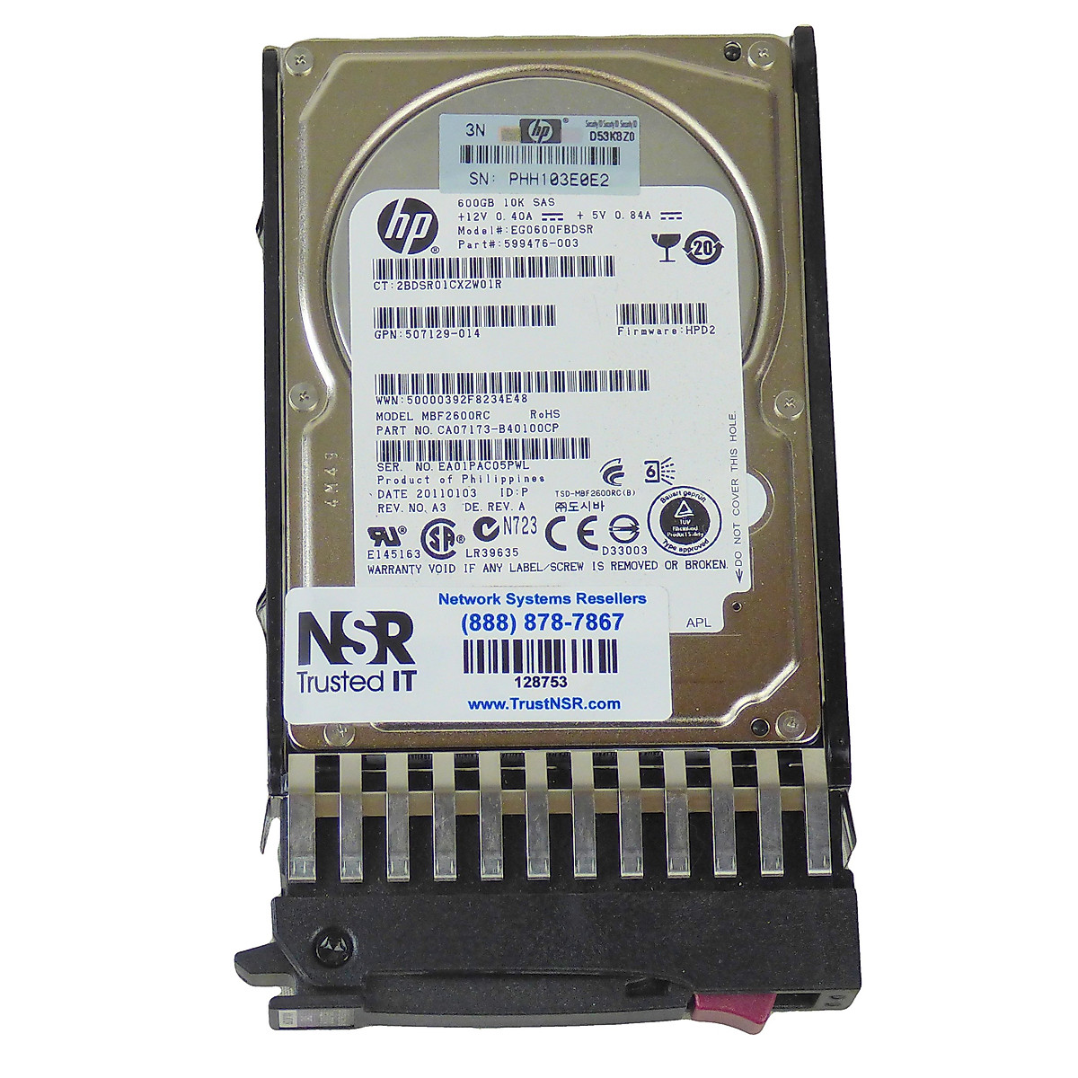 581311-001| HP 600GB 10K RPM SAS 2.5 by HP