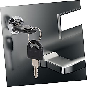 TOVINANNA 10pcs Mailbox Cam Lock Mailbox Lock Cupboard Lock Desk Lock Stainless Steel Cabinet Wardrobe Cabinet Home Door Locks Desk Push Lock Furniture Zinc Alloy with Key Mortise Lock