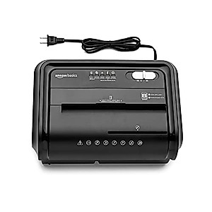 Amazon Basics 8-Sheet High-Security Micro-Cut Shredder with Pullout Basket