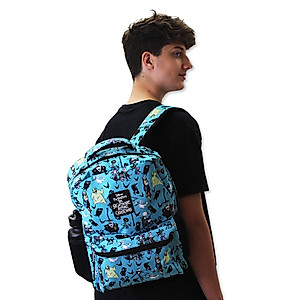 Disney Nightmare Before Christmas Kids 16 Inch School Backpack (One Size, Teal)