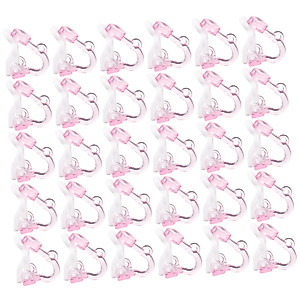 TEHAUX 100pcs Earring Accessories Stud Earring Converters Clip Ear Wrap Earrings Post Earring Converter Jewel Ornaments Earring Making Supplies Pierced Plastic Components Puncture