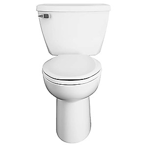 American Standard 2467016.020 Cadet Right Height Elongated Pressure Assisted Toilet, 1.6 GPF, White