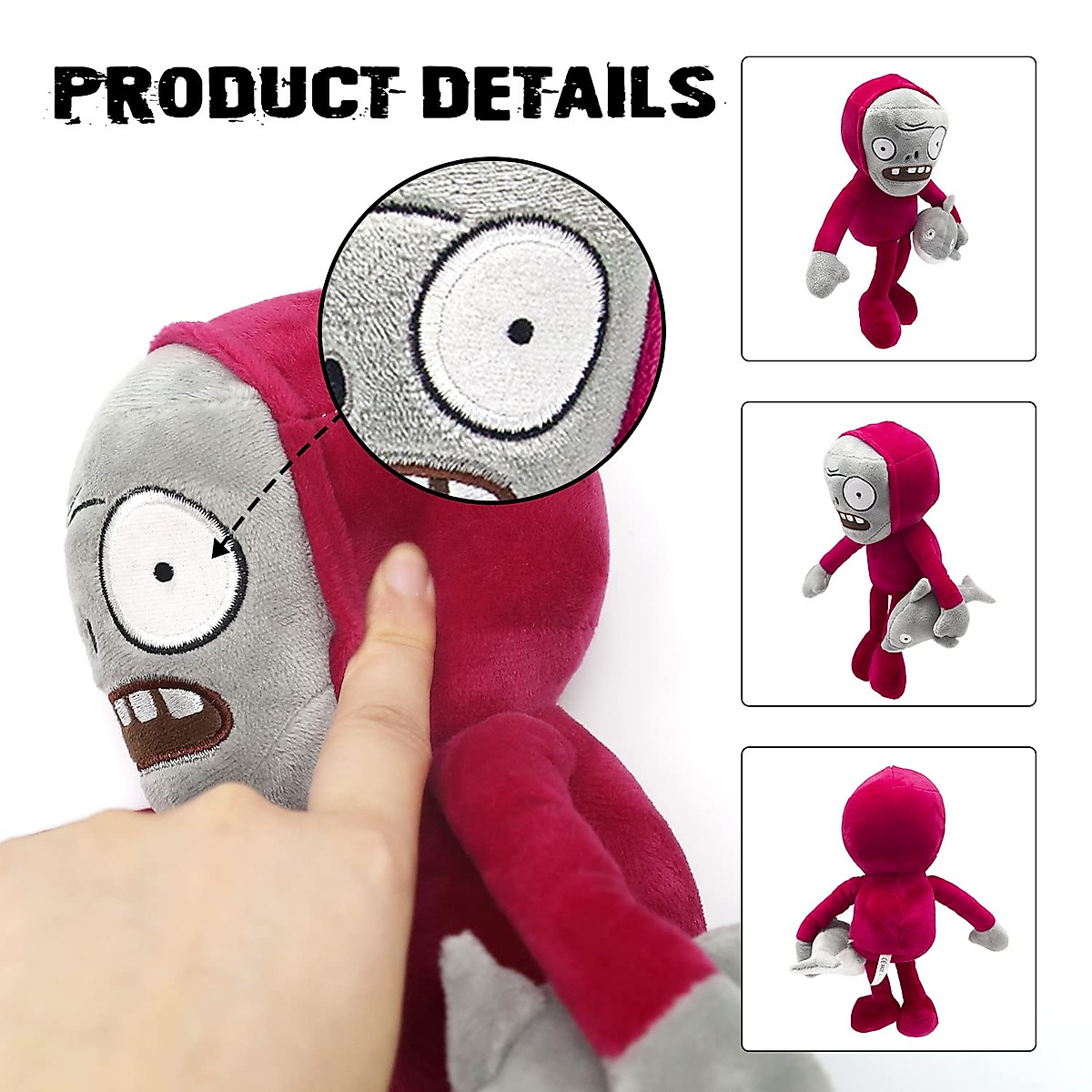 Maikerry 10 Pieces Plants Plush 1&2 PVZ Stuffed Figure vs Zombies Plushies Toy, Great Gifts for Kids Birthday,Halloween and Christmas
