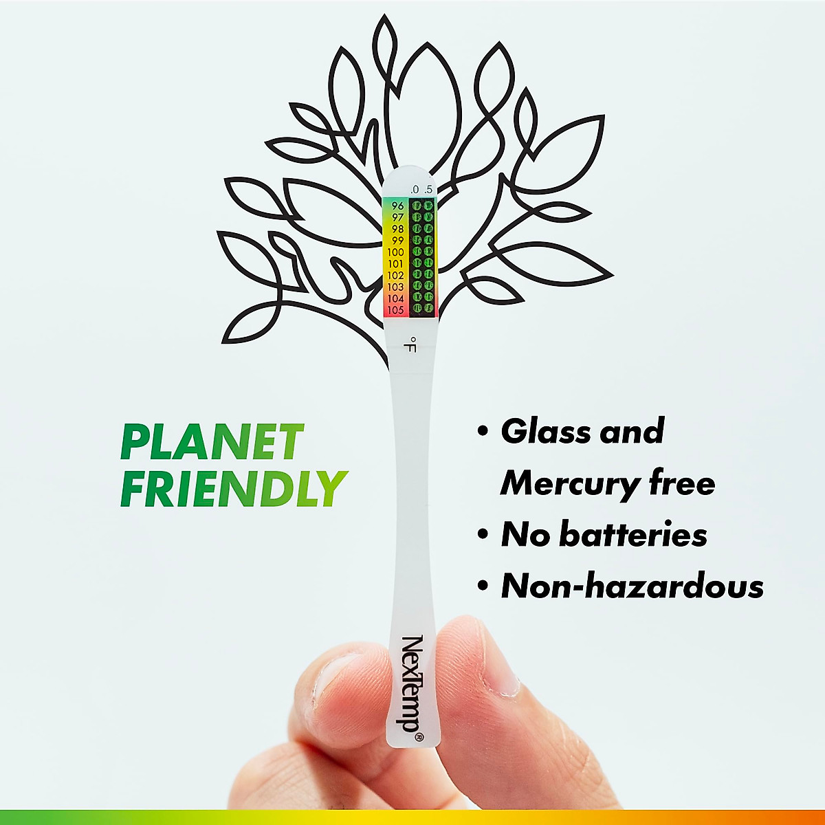 NexTemp® Go Oral Disposable Thermometers, Accurate Fast Read Temperature Thermometer in 10 Seconds, Hygienic, Use Anytime Anywhere for Adults, Kids, Travel, Home or First Aid Kit, 12 Pack