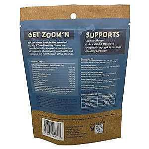 Canine Keeps Glucosamine for Dogs - Dog Hip and Joint Supplement - Glucosamine, Chondroitin, MSM, Green Lipped Mussel & Collagen for Joint Pain & Inflammation - Dog Joint Support Treats - 90 Ct.