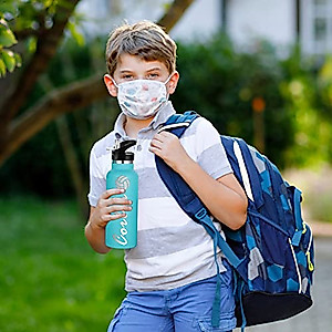 Personalized Water Bottles with Straw, Custom Insulated Water Bottle Engraved Name Text for Women Men Girls Boys-12oz/26oz