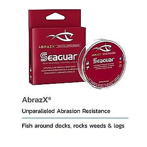 Seaguar AbrazX 100% Fluorocarbon Fishing Line 25lbs, 1000yds Break Strength/Length - 25AX1000
