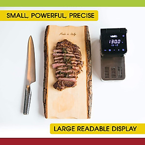 Imersa Elite Sous Vide Cooker with Unique Folding Design | Powerful Pump Immersion Circulator | App Enabled with Big Display | by Vesta Precision