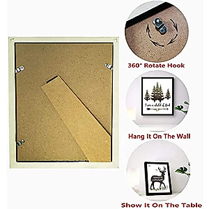 KAIRNE Framed Woodland Motivational Quote Wall Decor, Bible Verse Wall Art for Baby Room Classroom,Set of 3 8X10inch Adventure Woodland Canvas Decor with Black Frame