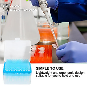 Disposable 1ml Filter Tip Pipette- Extended Tip 1000ul Filter Tip- Easy to Use for Lab Experiment (5 Boxes, Each Box 96pcs)