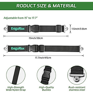 Trash Can Locks for Animals, Raccoon Bear Proof Trash Can Lock, Easy to Install, Long Lasting Strap Lid Garbage Can Lock for Out Door Garbage Can - 2PCS