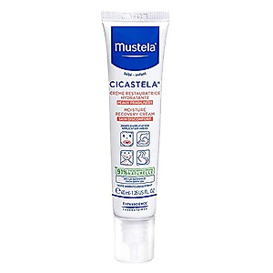 Mustela Cicastela Moisture Recovery Cream - Multipurpose Baby Ointment for Skin Discomfort - with Natural Avocado & Hyaluronic Acid - Fragrance-Free - 1.35 fl. Oz