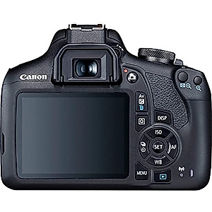 Camera Bundle for Canon EOS 2000D / Rebel T7 DSLR Camera with EF-S 18-55mm f/3.5-5.6 is II Lens and Accessories Kit (64GB, Hand Grip Tripod, Flash, and More) (Renewed)