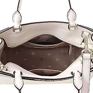 Kate Spade New York Staci Small Saffiano Leather Satchel Bag in Parchment