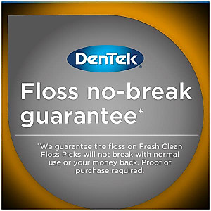 DenTek Cross Flosser Plaque Control Floss Picks, X-Shaped Floss, 75 Count, (Pack of 4)