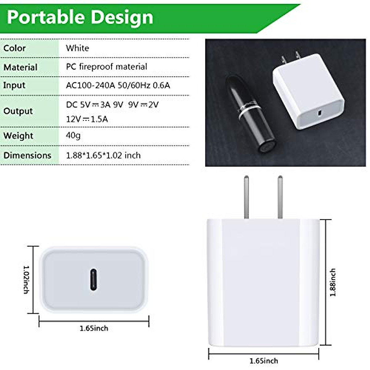 Pixel 7 6 Fast Charger for Google Pixel 7 Pro 6a 6 Pro 5a 5 4a 4 XL 3a 3XL 2,20W Fast USB C Wall Charger PD Power Adapter with 6ft Type C to C Cable for Samsung Galaxy S23 S22 S21 S20 Z Flip4 A53 A13