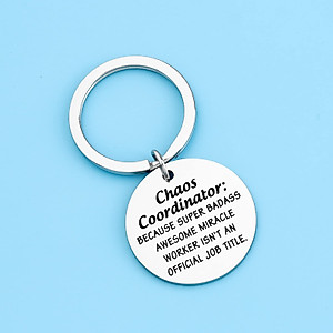 ENSIANTH Chaos Coordinator Gifts Team Mom Gift Team Manager Gift Team Manager Gift Coworker Gift (Chaos coordinator key)