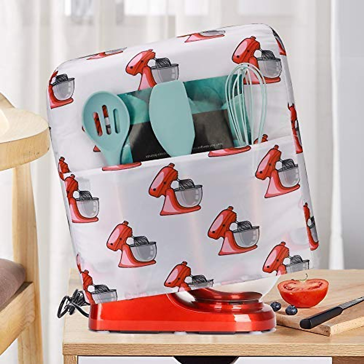 Kitchen Aid Mixer Cover,Kitchen Aid Mixer Covers For Stand Mixer,Kitchen Aid Stand Mixer Cover Compatible with 6-8 Quart Kitchenaid/Hamilton Mixers/Tilt Head Bowl Lift.Kitchen Aid Mixer Accessorie