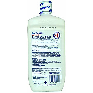 Biotene Dry Mouth Gentle Oral Rinse Soothing Moisturization, Mild Mint, 16 fl oz (Pack of 2)