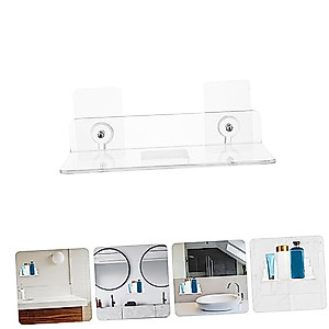 GATHINESS Shelves Wall Shelf Shelves Wall Mount Shelves Storage Mounted Bathroom Holder Storage Shelf l Shaped Shelf Shower Wall Shelf Multifunction Laminated Board Shelf