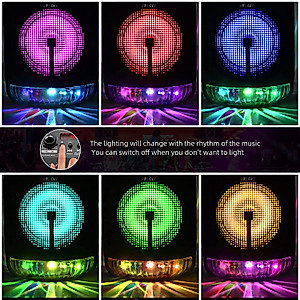 RHM K113 Karaoke Machine with 6 Color Change, Powerful Sound, Rechargeable Battery & A Wired Microphone, 6 Hours Playtime, Support Bluetooth/AUX/USB/TF/FM/REC, for Home/Party/Picnic/Outdoor Actives