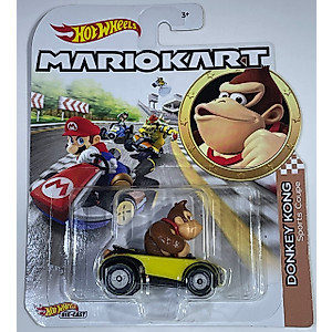 Hot Wheels - Mario Kart - Donkey Kong Sports Coupe - 2023 - Mint/NrMint Ships Bubble Wrapped in a Box