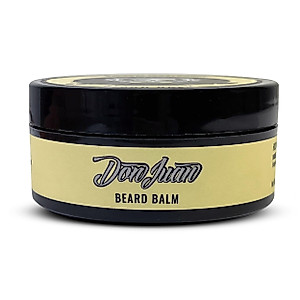 Don Juan Beard Balm Coconut Blood Orange Scent 2 Ounce - All Natural Ingredients with Shea Butter and Jojoba Oil