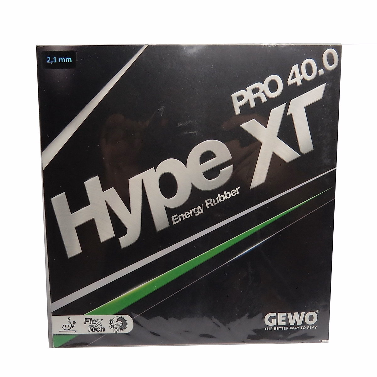 GEWO Hype XT PRO 40.0 Table Tennis Rubber, Red, 2.1 mm. Sponge Thickness