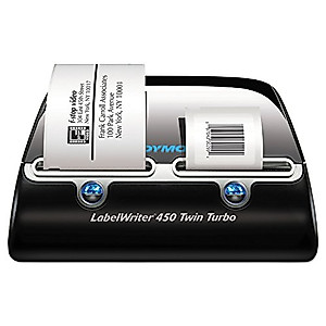 DYMO 1752266 LabelWriter Twin Turbo Printer, 71 Labels/Min, 5 1/2w x 8 2/5d x 7 2/5h (DYM1752266)