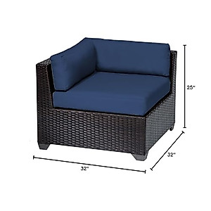 TK Classics TKC010b-CS-NAVY Belle Corner Sofa, Navy