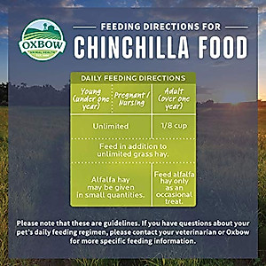 Oxbow Essentials Chinchilla Food - All Natural Chinchilla Food - 10 lb.
