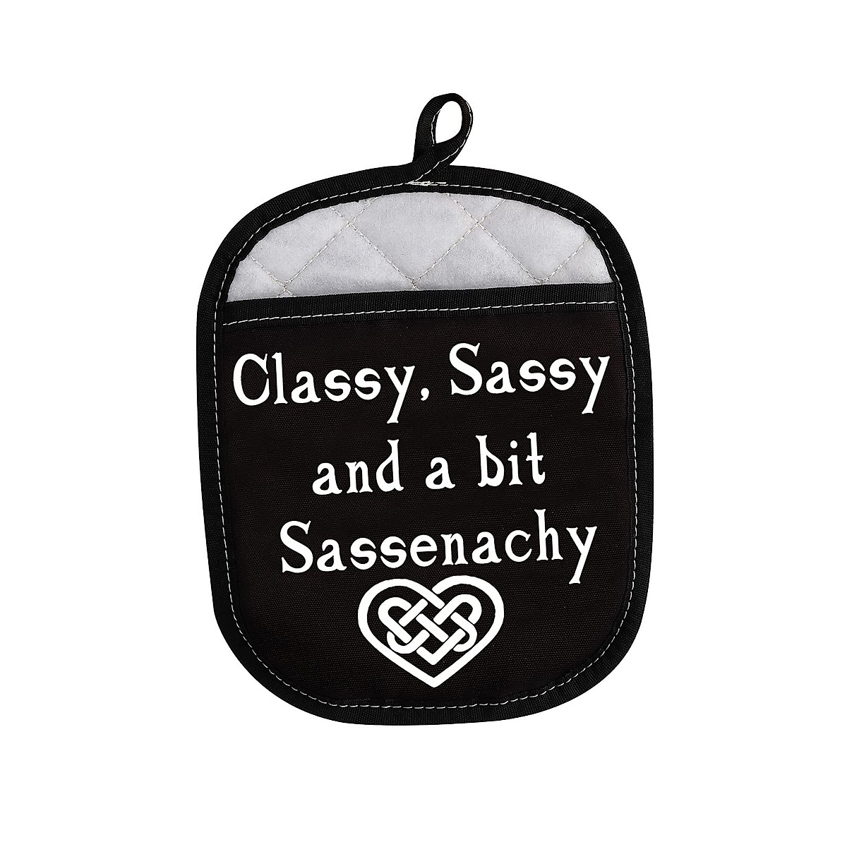 LEVLO Dragonfly Fans Gift Sassenach Merchandise for Jamie Fraser Fans Classy Sassy and A Bit Sassenachy Dragonfly Pot Holders (Classy Sassy)