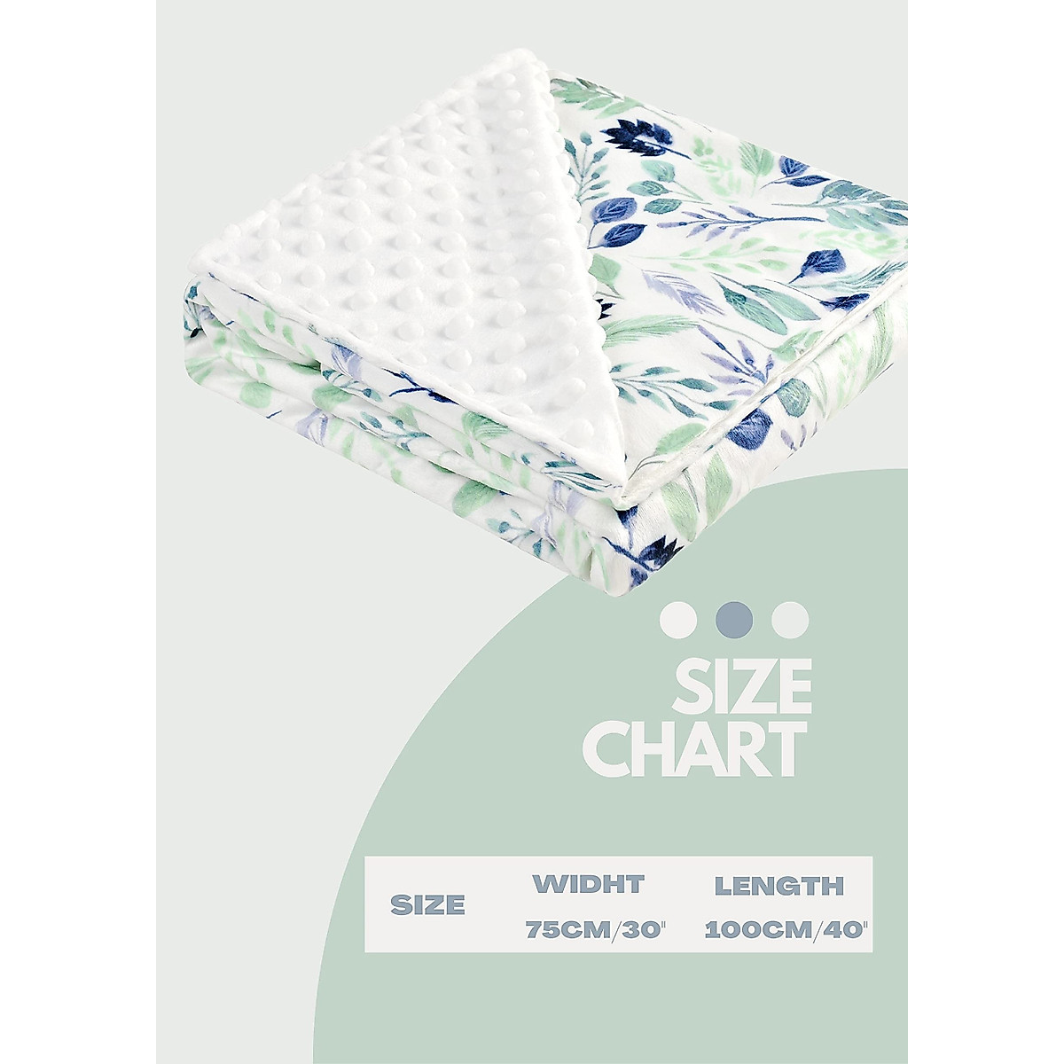 Terriboo Minky Baby Bed Blanket Newborn Mink Blanket Double Layer with Dotted Backing (Animal)