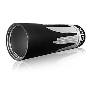 Vacuum Insulated Tumbler with Straw and Flip Lid Stainless Steel Water Bottle Iced Coffee Travel Mug Cup 15oz Gift Box Skyline Map (New York)