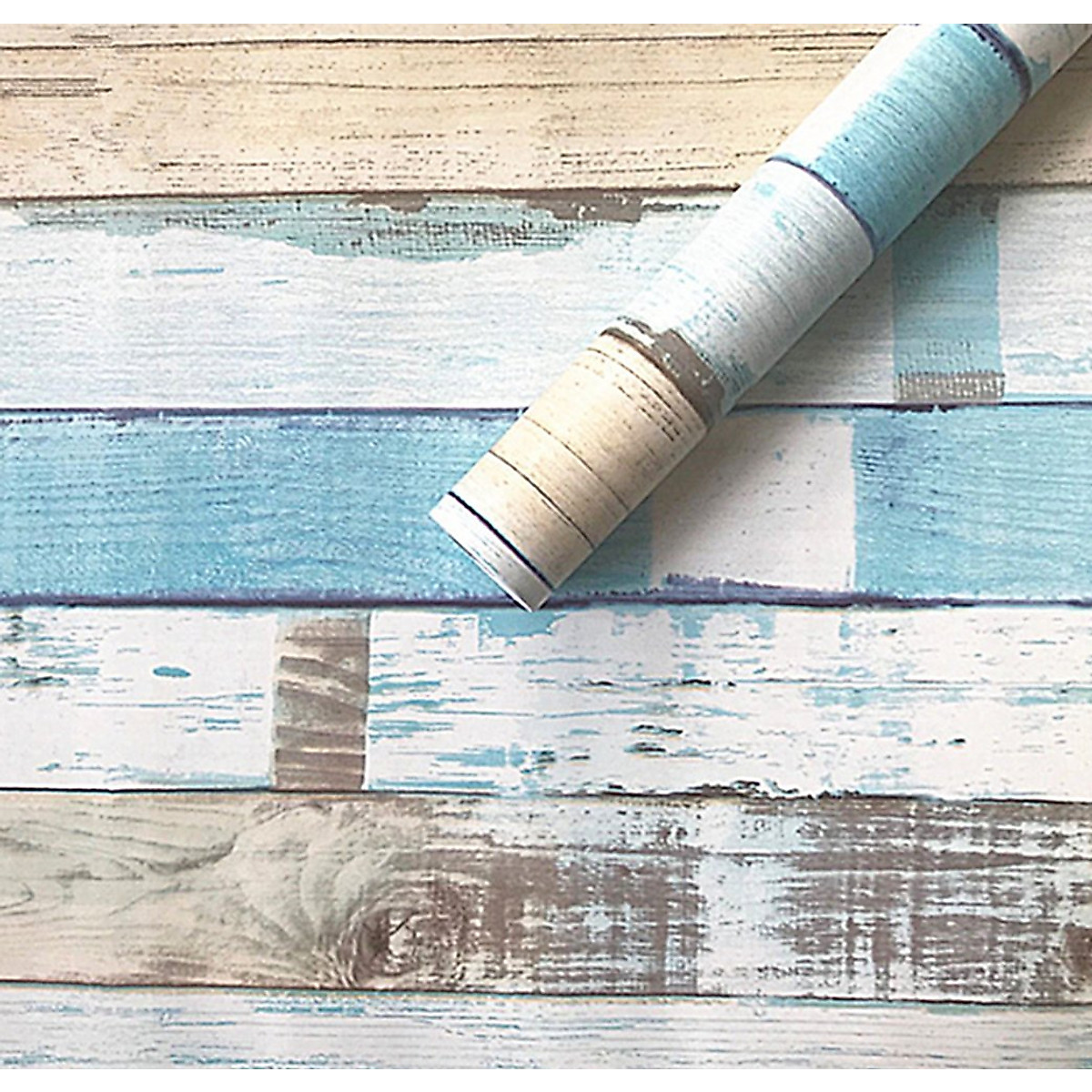 REDODECO Self-Adhesive Wood Grain Adhesive Paper Wood Panel Film Vinyl Shelf Drawer Liner Cabinet Sticker,17.7inch x 100inch