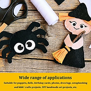 Wiggle Eyes Self-Adhesive Round, 3.93in/3.14in Self Adhesive Black White Plastic Wiggle Eyes for Party Decorations Refrigerator Door Christmas Trees Lawns Car Classroom DIY Craft Projects